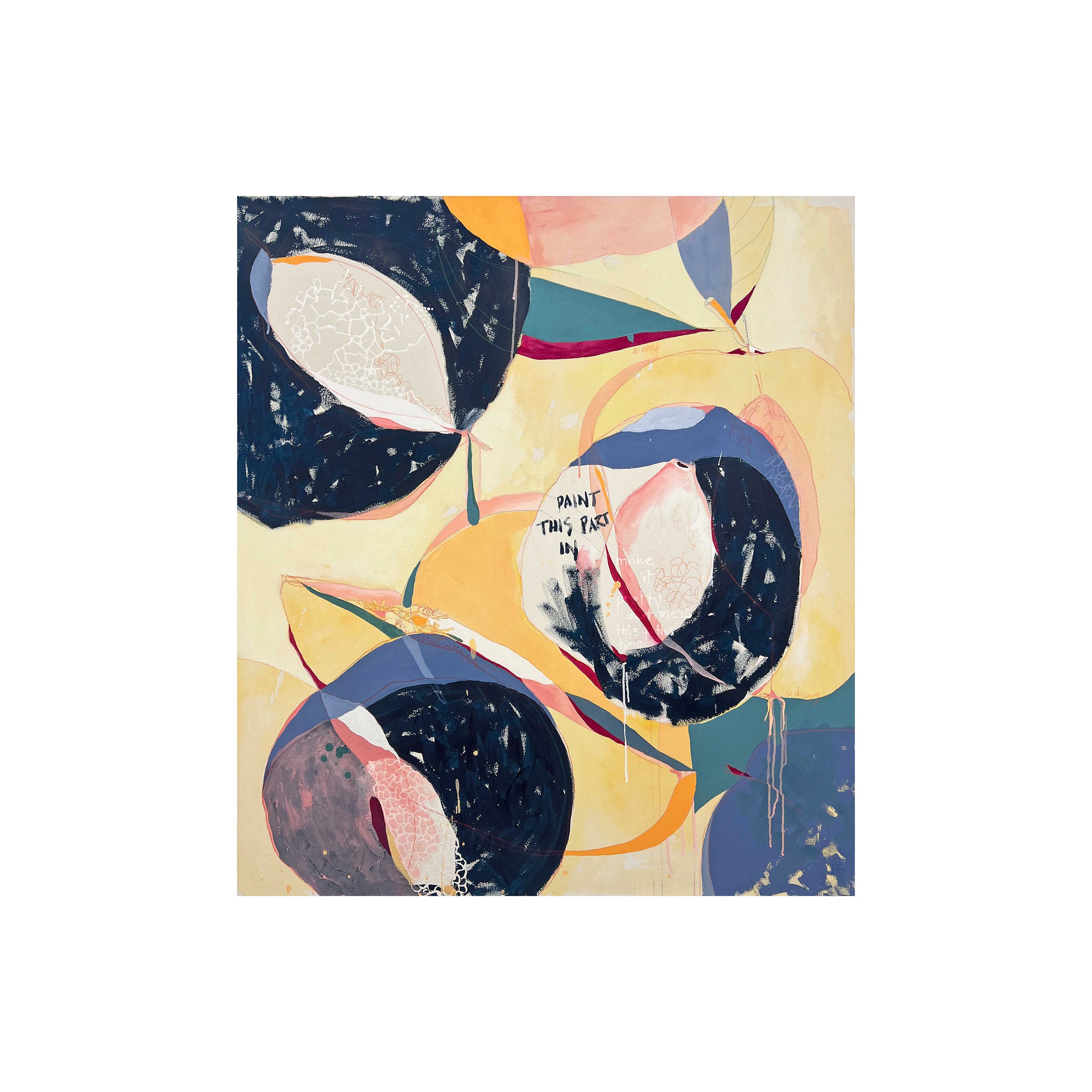 Make It Pretty She's A Sweet Peach Large Canvas Painting Fine Art Tania ...