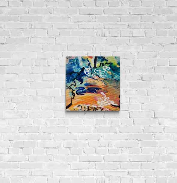 Resiliency Abstract Painting Fine Art Tania LaCaria – TaniaLaCariaStudio