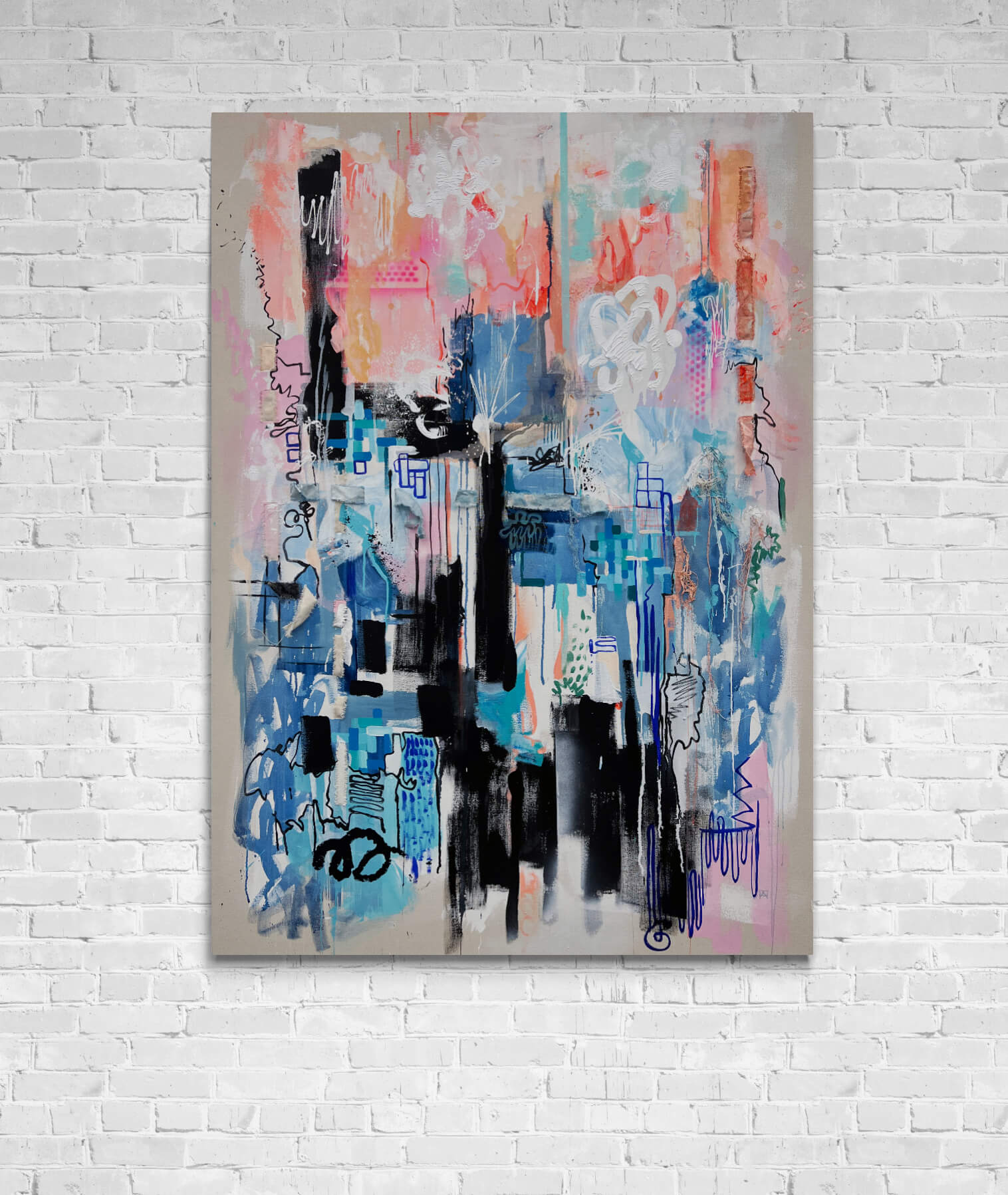Says Who? Large Abstract Painting Fine Art Tania LaCaria ...