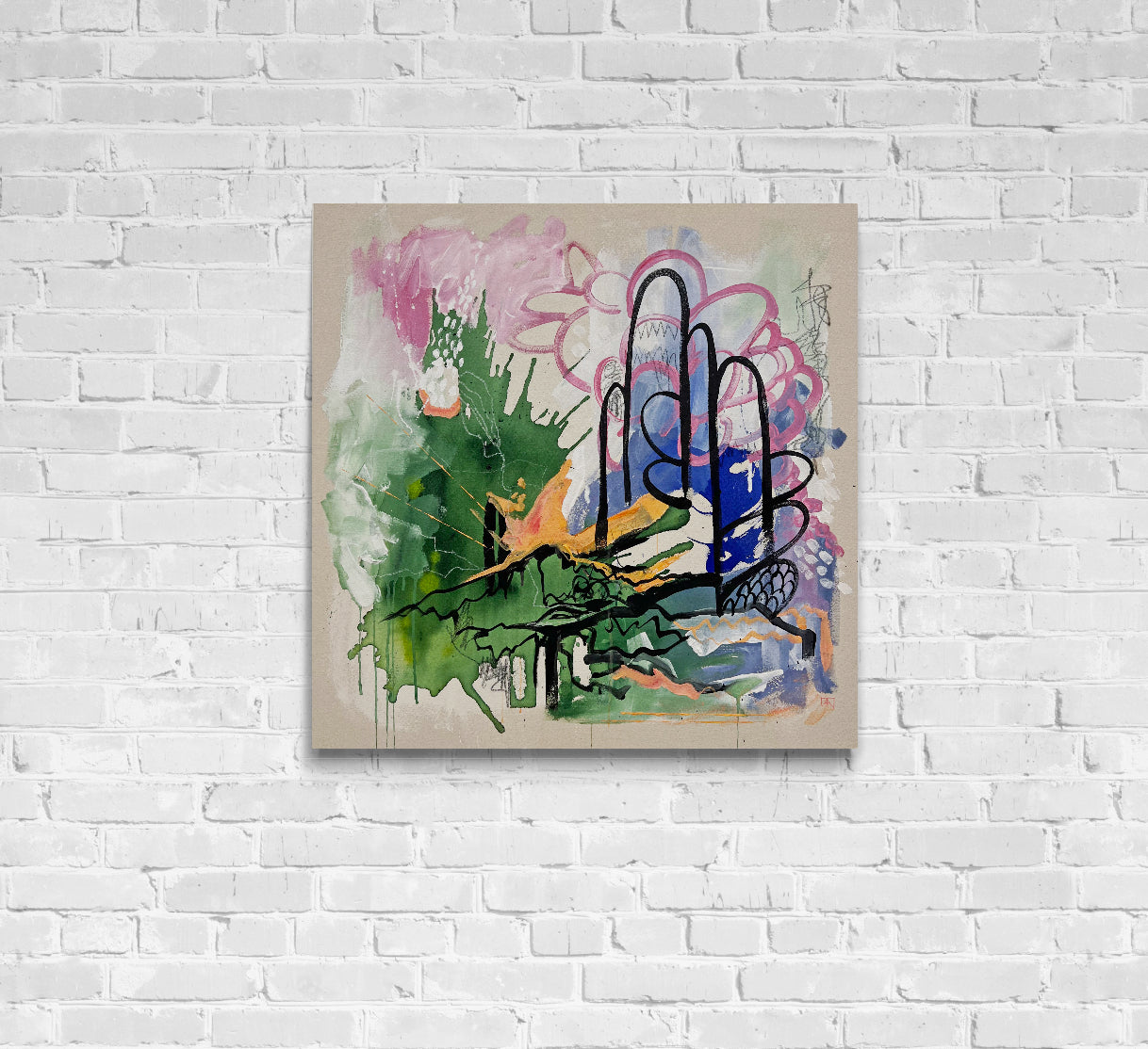 A Whole Meal Large Abstract Painting Fine Art Tania LaCaria ...
