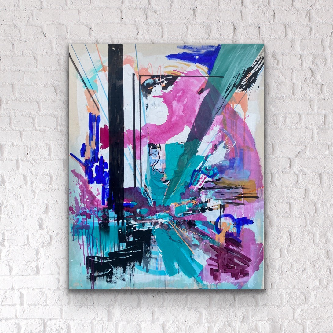 Bayfront at Dusk Large Abstract Original Painting Fine Art Tania ...